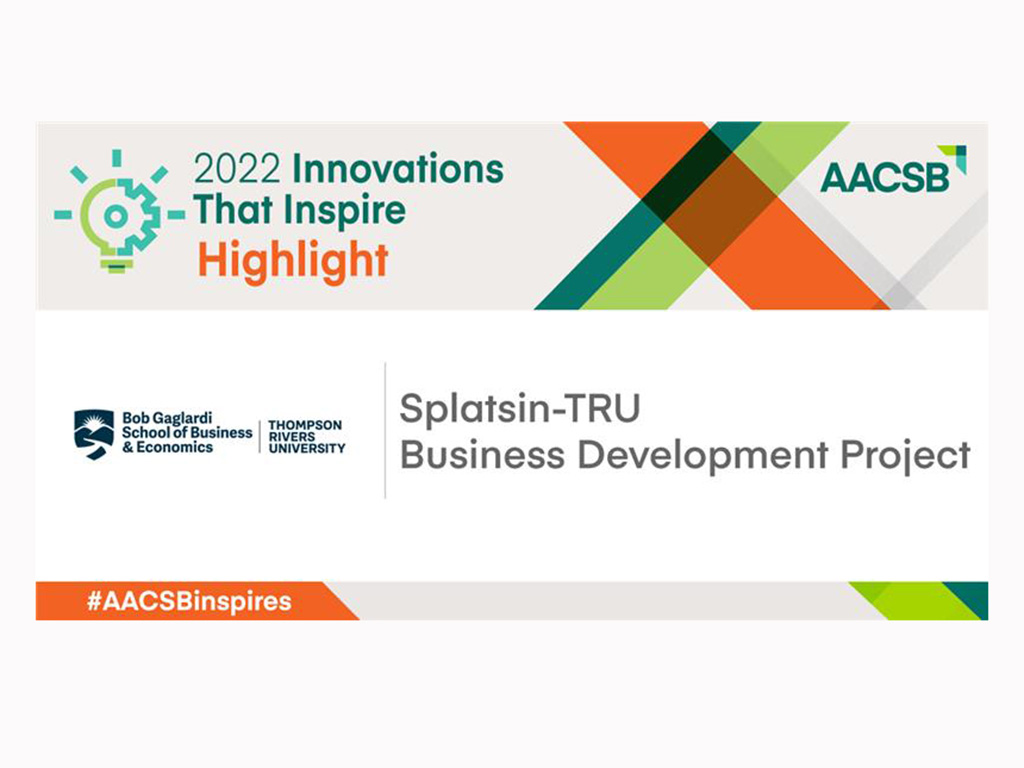 TRU Gaglardi receives international award for Indigenous collaboration ...