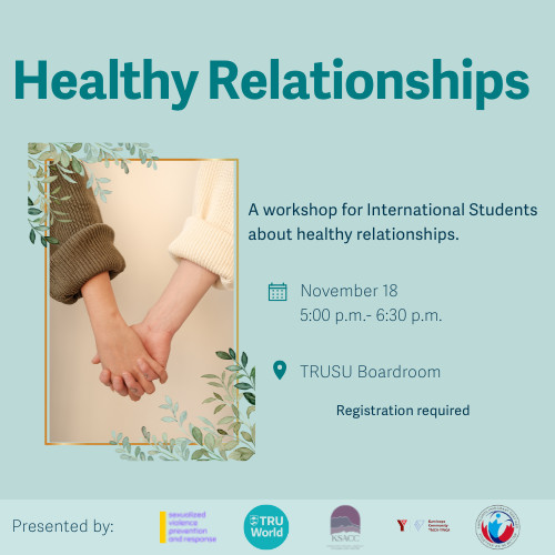 Healthy Relationships Workshop – TRU Newsroom