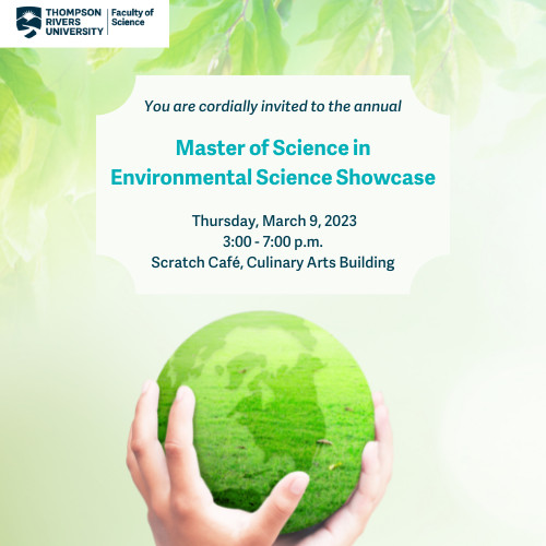 Master of Science in Environmental Science Showcase – TRU Newsroom