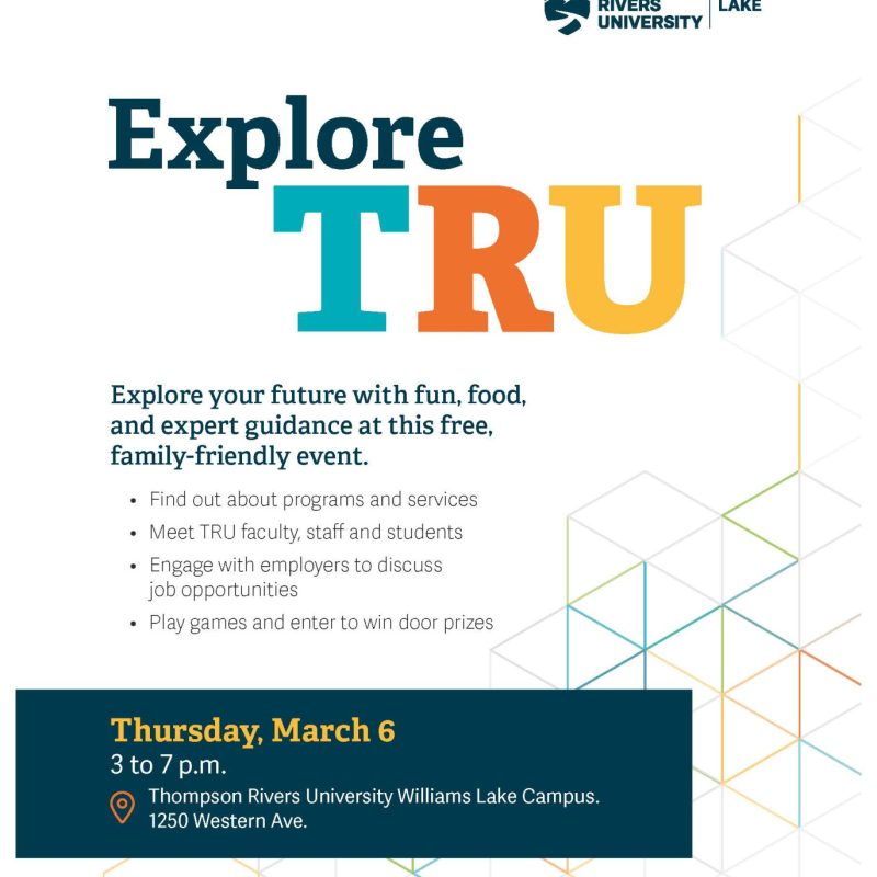 Explore TRU – Williams Lake campus – TRU Newsroom