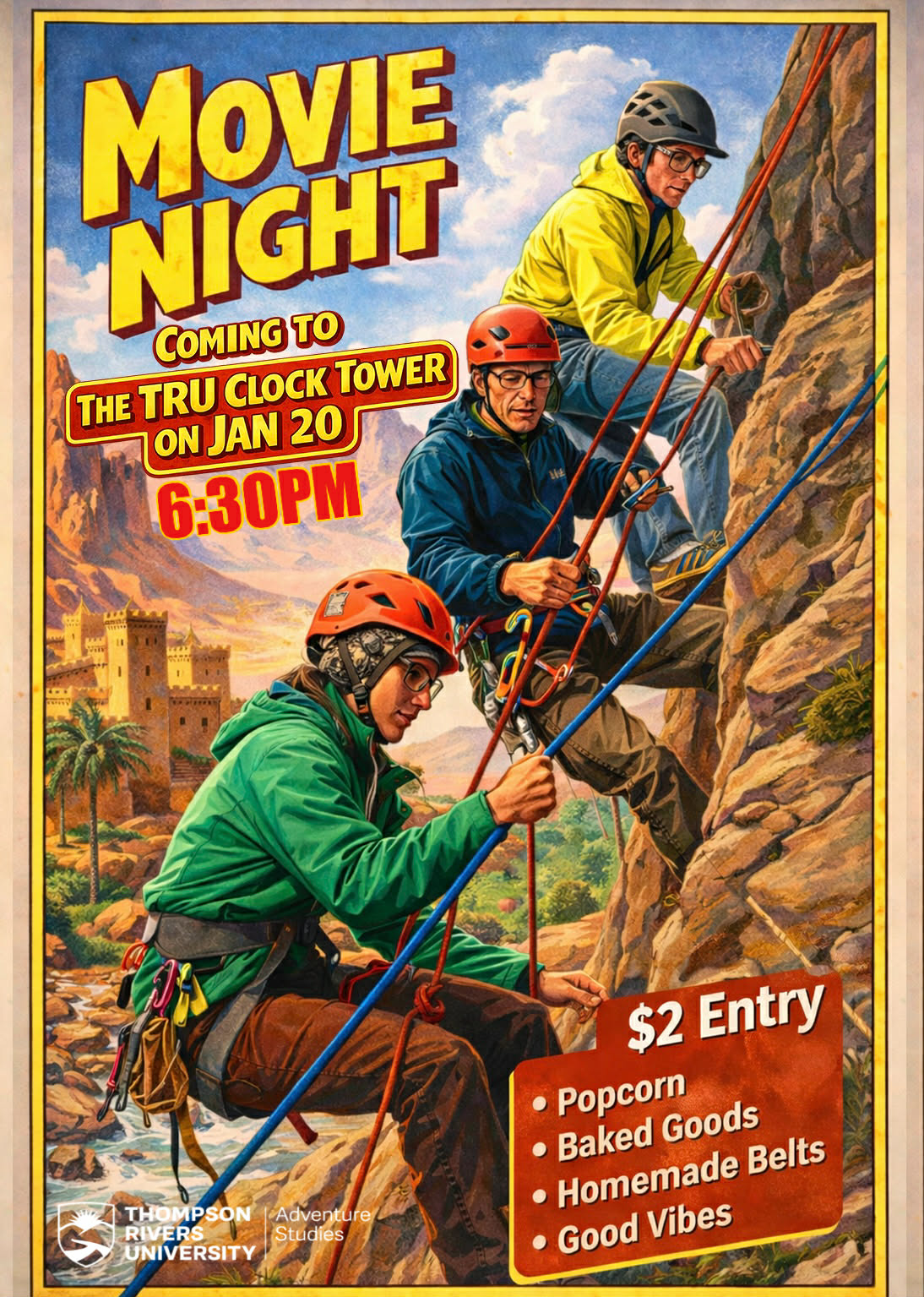 Adventure studies rock expedition movie night – TRU Newsroom